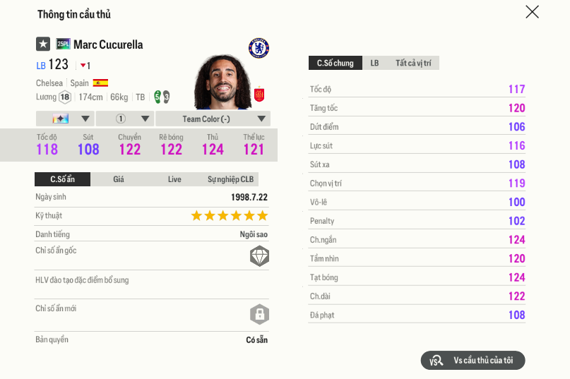 Review Marc Cucurella 25PL - Review FC Online