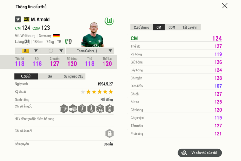 Review Maximilian Arnold 24EP - Review FC Online
